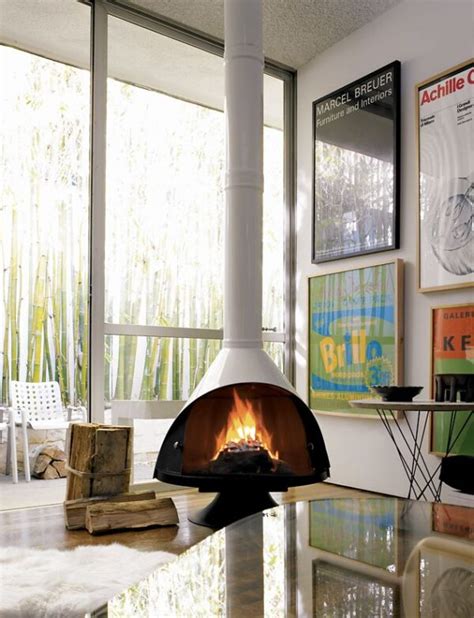 Modern Free Standing Fireplace Ideas