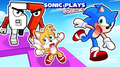 🦔 Run From 67 With Tails Scary Obby Sonic Plays Roblox Run From 67