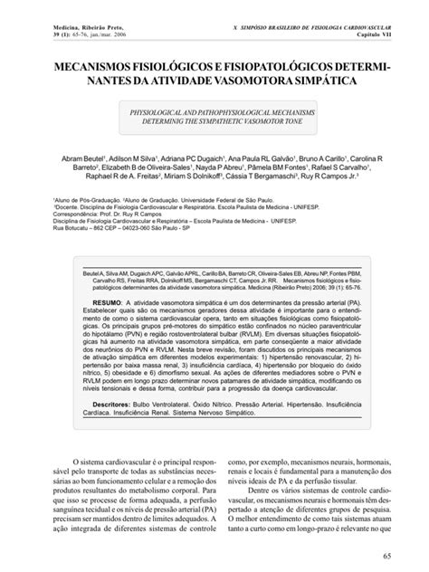 Mecanismos Fisiol Gicos E Fisiopatol Gic Pdf Testosterona Hipertensão