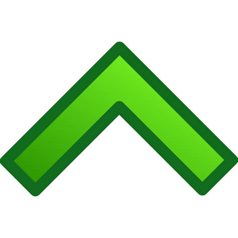 Single Arrow Pointing Up Vector Drawing Free SVG