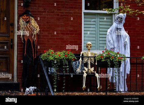 Halloween Decorations Halloween Pumpkin And Skeleton For Decorated