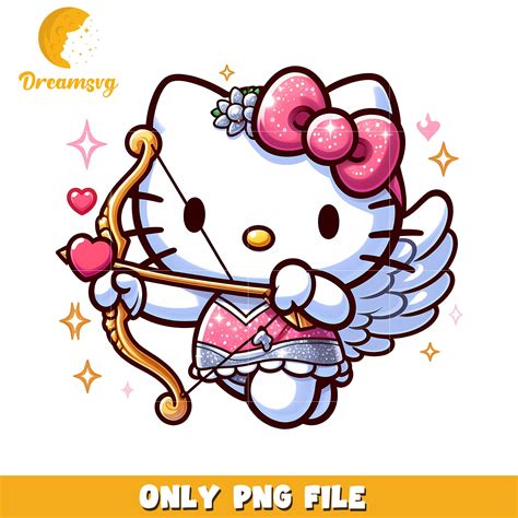 Hello Kitty Cupid Png Angel Valentine Dreamsvg Store
