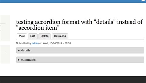 Accordion Group Now Uses Details Format Remove Accordion Item And Update Documentation