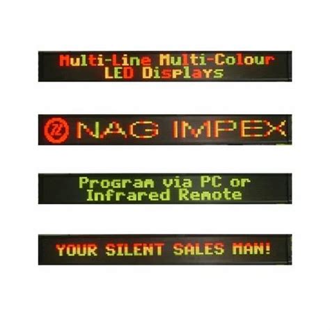 Multi Color Programmable LED Moving Message Display Board Feet Line At Rs Piece