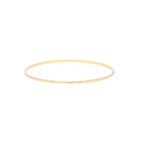 Solid 9ct Gold Plain Bangle Lavey London Fine Jewellery