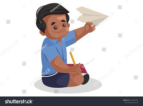 Indian Kid Student Flying Photos And Images Pictures Shutterstock