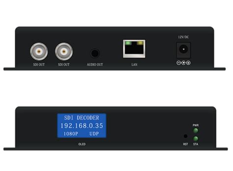 H 265 1080P 60 IP To SDI Video Decoder With Loop Out Orivision