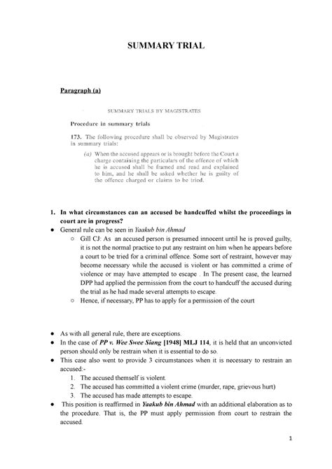 Tutorial 1 Summary Trial Summary Trial Paragraph A In What