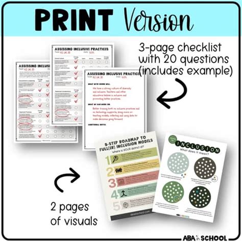 Inclusive Practices Checklist School Self Assessment Tool Diversity