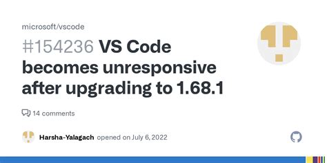 Vs Code Becomes Unresponsive After Upgrading To 1681 · Issue 154236