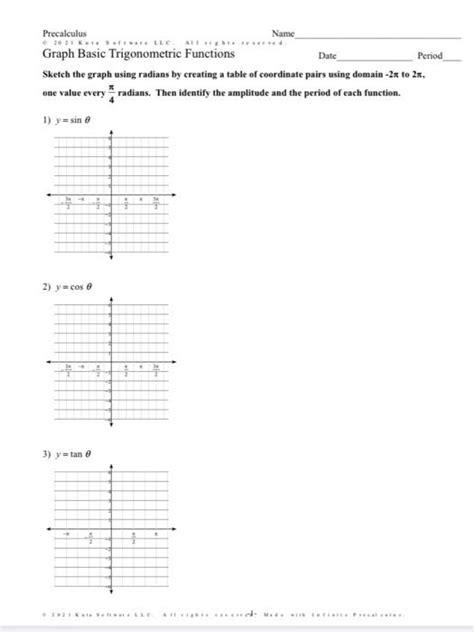 Solved Name Date Precalculus 301 Kutselle Al Graph Basic