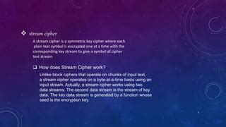 Cryptography Block Cipher Stream Cipher PPTX