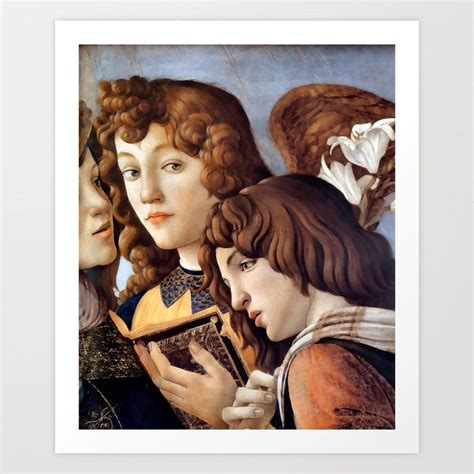 Art Print Sandro Botticelli Angels 2 Detail By Alexandra Arts X