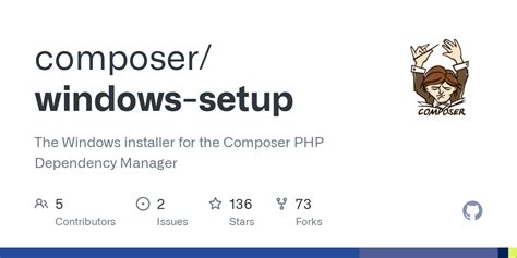 Releases Composer Windows Setup GitHub