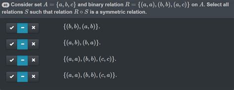 solved 3 consider set a {a b c} and binary relation