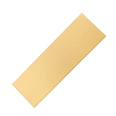 Custom Engraving Brush Finish Blank Brass Plates Trophy Name