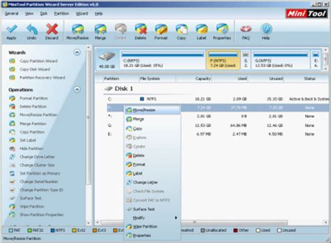 Extend Partitions Of Server 2003 With Partition Magic Server