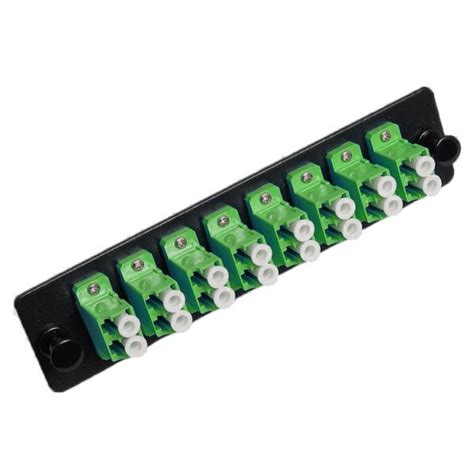 Lc Apc Adapter Panel 8 Ports Loaded With 8 Lc Apc Duplex Single Mode