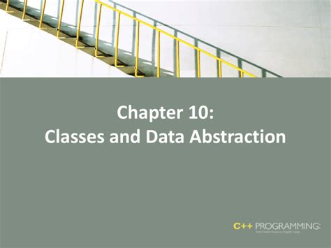 C Classes And Data Abstraction