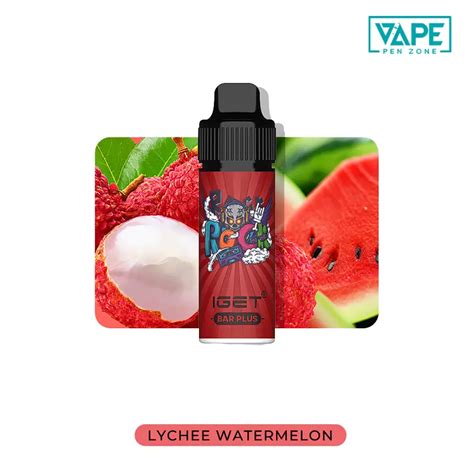 Lychee Watermelon Iget Bar Plus 6000 Puffs Vapepenzone