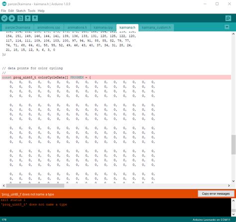 need help with kaimana code trying to generate the code at