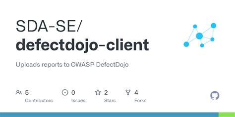 Github Sda Sedefectdojo Client Uploads Reports To Owasp Defectdojo