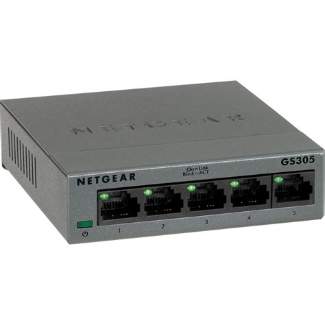 Netgear GS305 5 Port Gigabit Ethernet Unmanaged GS305 300PAS B H