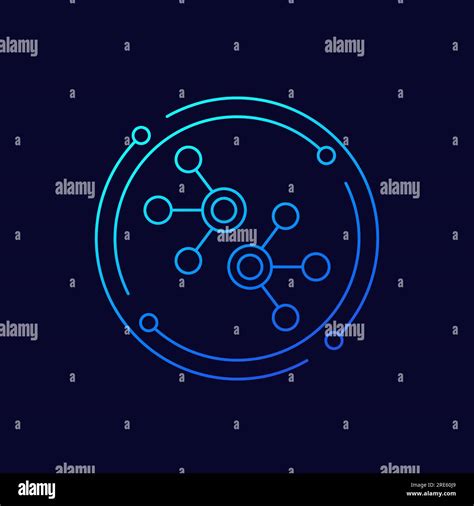 nodes icon linear vector design stock vector image and art alamy