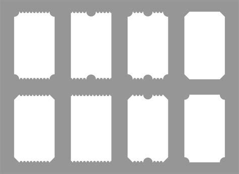 Ticket Shape Vector Art Icons And Graphics For Free Download