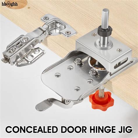 Concealed Door Hinge Jig Mm Stainless Steel Locking Cabinet Hinge Jig Hinge Drilling Jig Guide