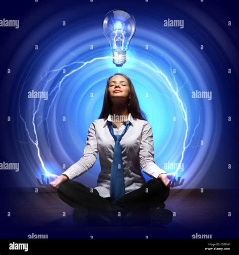 Creativity In Business Cocept With Light Bulb Illustration Stock Photo Alamy