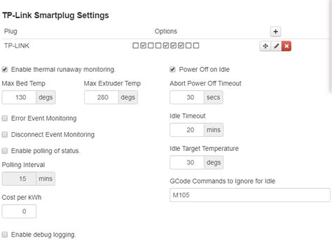 tp link smartplug plugin stop with timer plugins octoprint