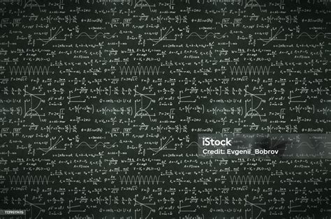 기본 수학 방정식 및 수식 학교 블랙 칠판에 흰색 분필 글자 칠판에 대한 스톡 벡터 아트 및 기타 이미지 칠판 필기 과학 Istock