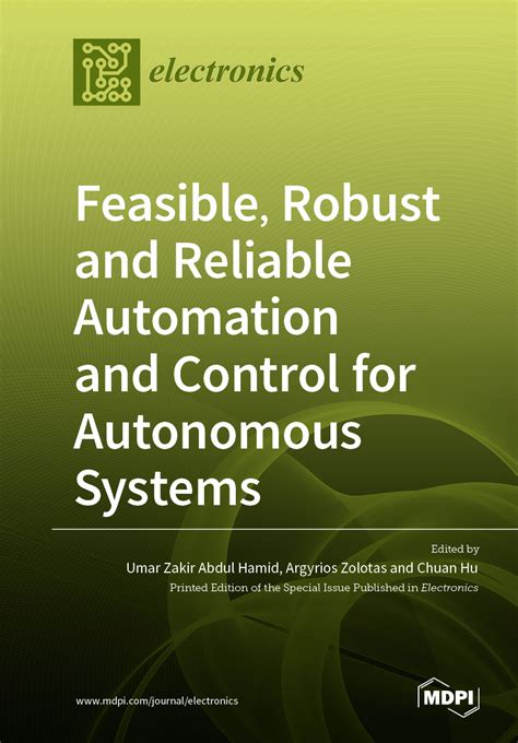 Feasible Robust And Reliable Automation And Control For Autonomous Systems Mdpi Books