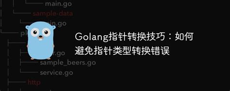 避免golang指標型別轉換錯誤的技巧 Golang Php中文網 避免golang指標型別轉換錯誤的技巧 Golang Php中文網