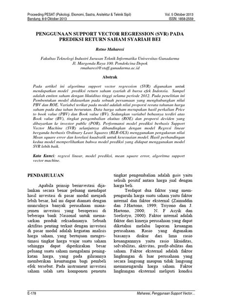 id penggunaan support vector regression svr pdf
