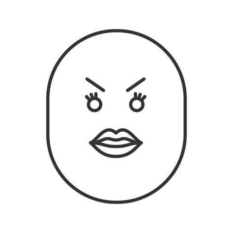 Scowl Face Pictures Illustrations Royalty Free Vector Graphics And Clip