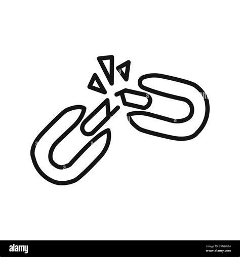 breaking icon linear vector graphics sign or symbol set for web app ui stock vector image and art