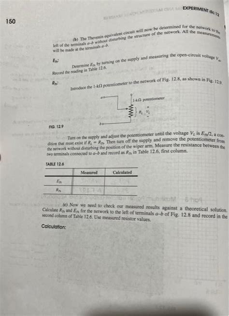 Solved Part 3 Maximum Power Transfer Experimental Approach Chegg Com