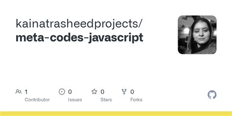 GitHub Kainatrasheedprojects Meta Codes Javascript
