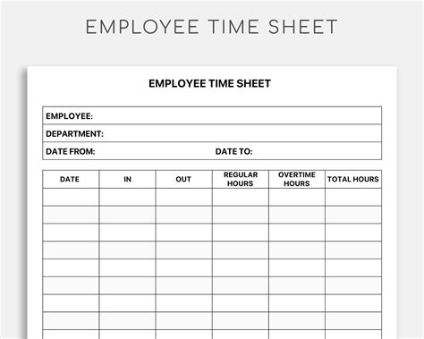 Employee Timesheet Editable Timesheet Printable Times Vrogue Co