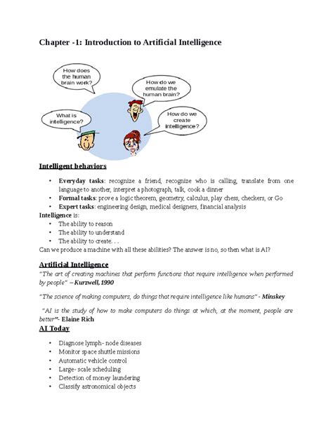 Intro To Artificial Intelligence Chapter 1 Introduction To Artificial Intelligence
