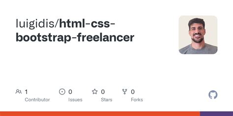 Github Luigidishtml Css Bootstrap Freelancer