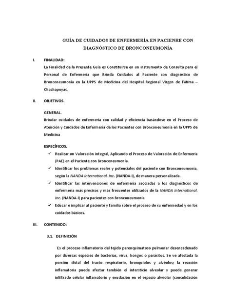 Guia Salud Bronconeumonía Medicina Pdf Neumonía Medicamentos