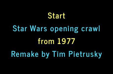 Star Wars Opening Crawl Font