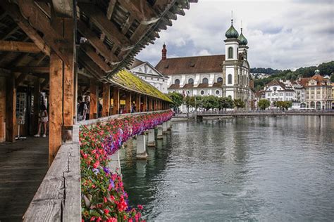 Chapel Bridge The Wooden Bridge Of Lucerne Switzerland Sandra
