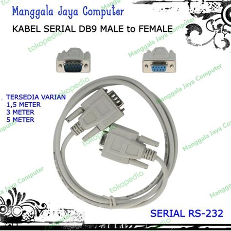 Jual Kabel DB9 Male To Female Serial Cable 1 5Meter Jakarta Timur Manggala Jaya Computer