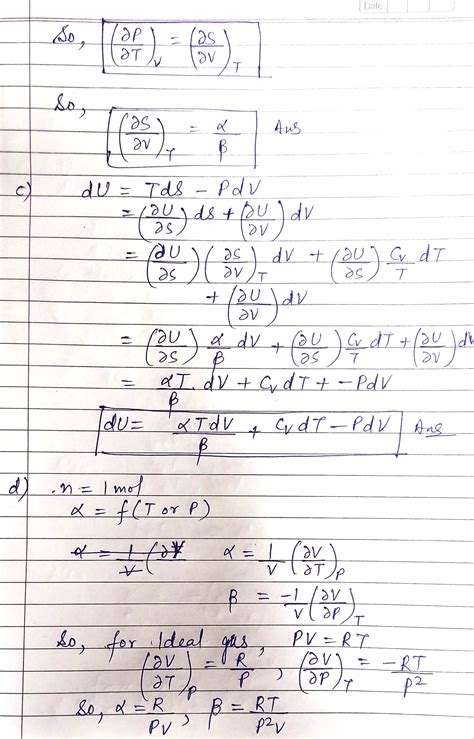 Solved We Have Learned Many Relationships Between Thermodynamics Course Hero