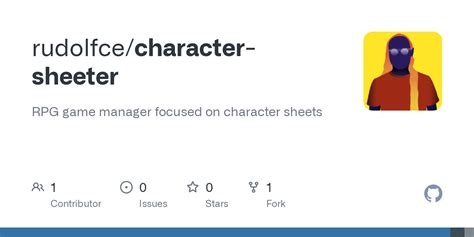 GitHub Rudolfce Character Sheeter RPG Game Manager Focused On Character Sheets