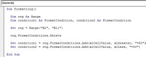 VBA Conditional Formatting | Apply Conditional Format using VBA Excel